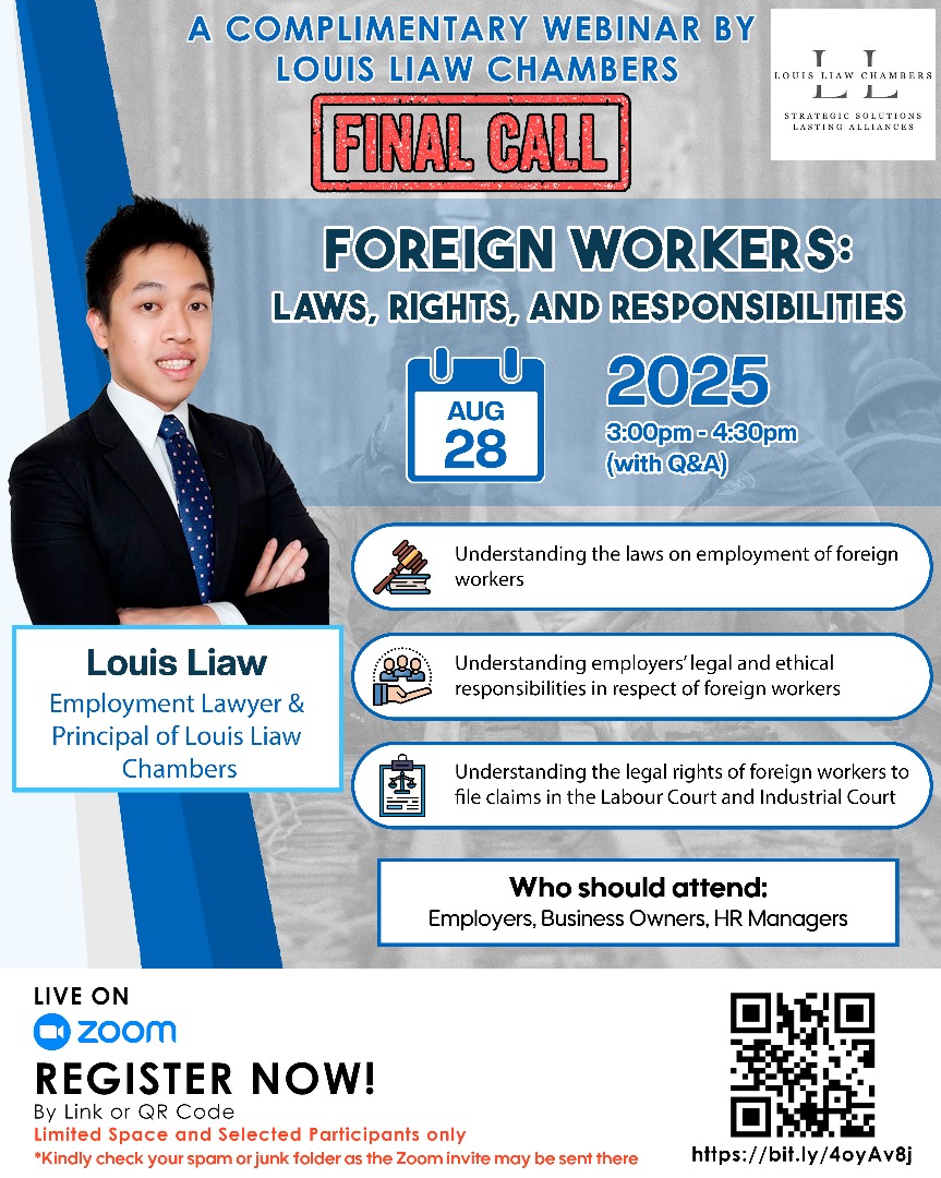 [FINAL CALL – FREE WEBINAR + NEW VIDEO] Foreign Workers: Laws, Rights, and Responsibilities – A ...